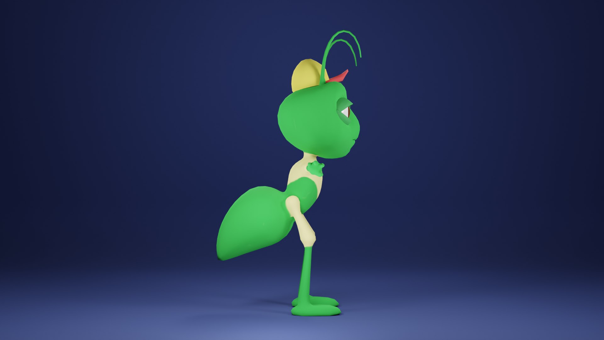 Free 3D Cute Green Ant Boy Model - TurboSquid 1923792