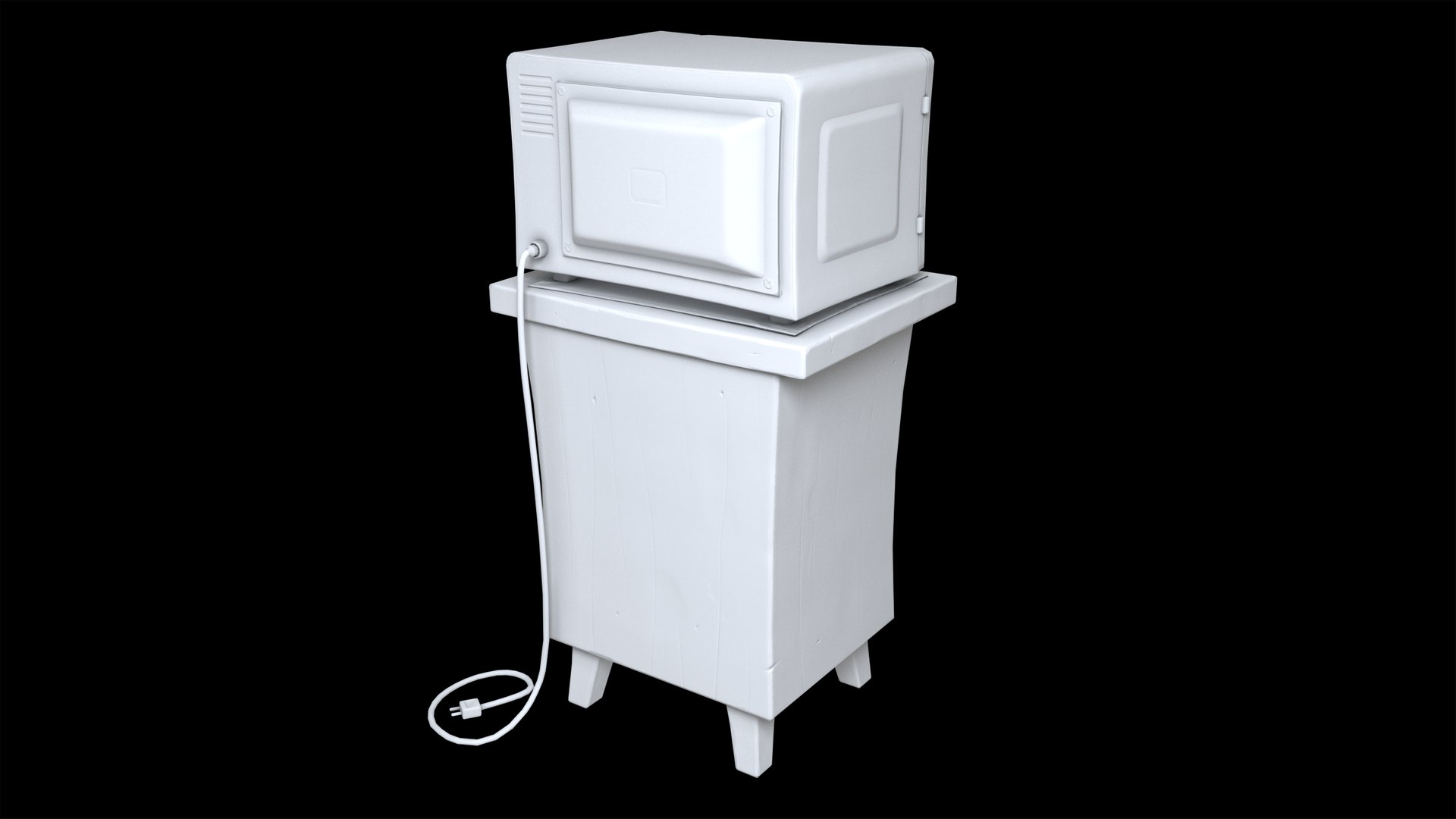 3D model Stylized Microwave - TurboSquid 1933045