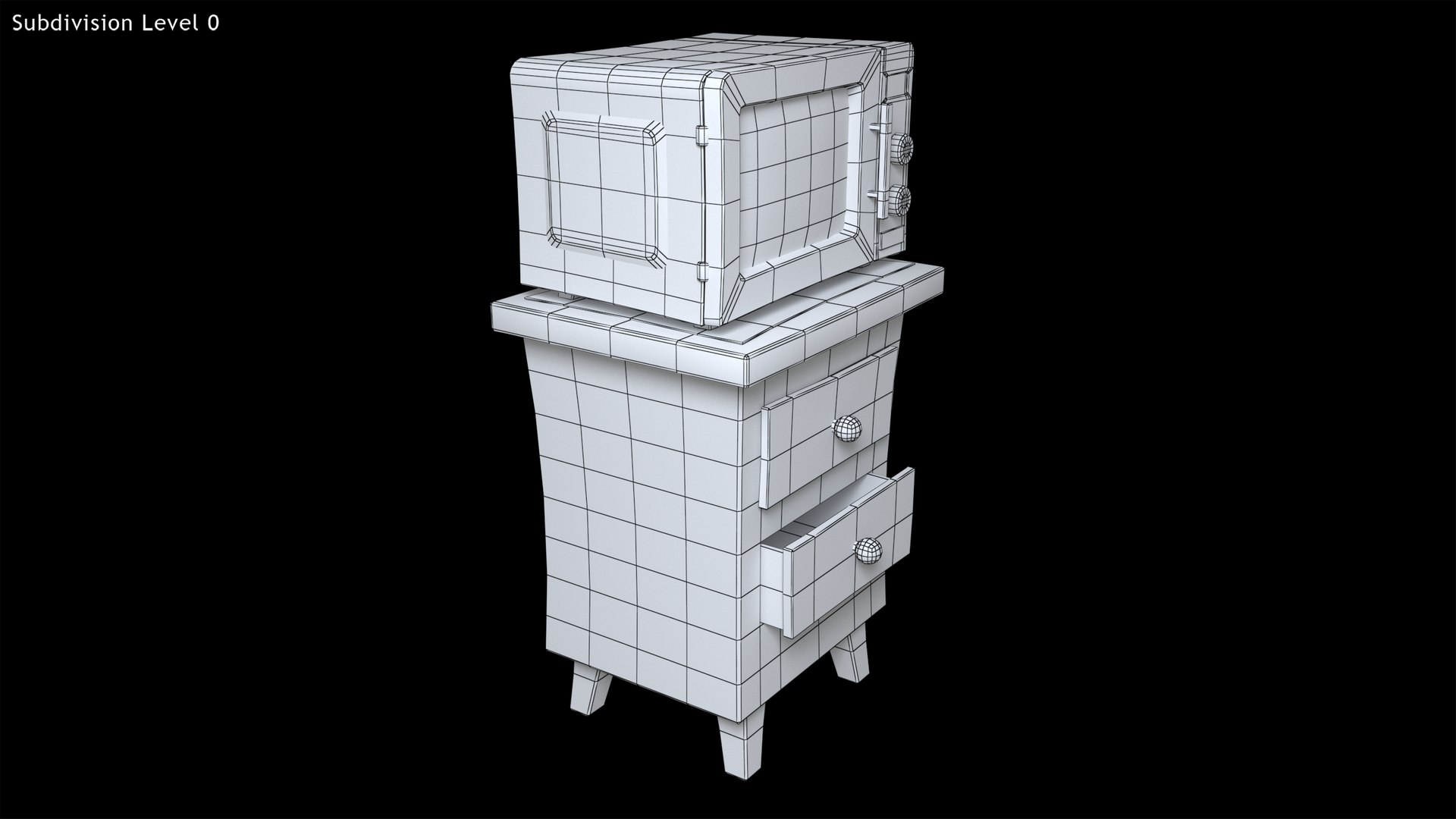 3D model Stylized Microwave - TurboSquid 1933045
