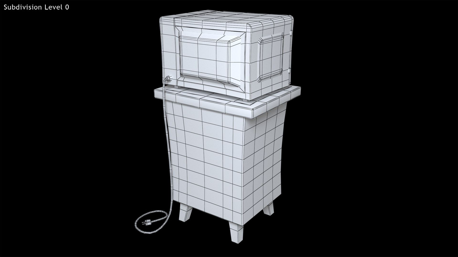 3D model Stylized Microwave - TurboSquid 1933045