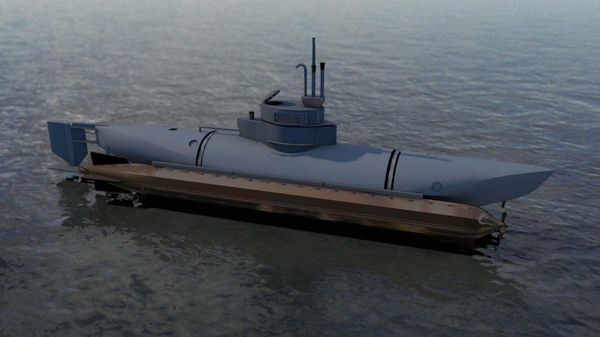Bieber German Mini Submarine 3D Model - TurboSquid 1452677
