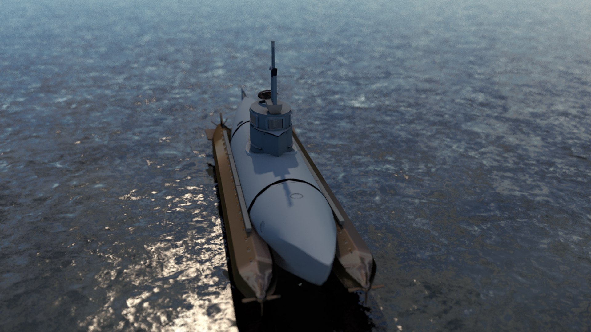 Bieber German Mini Submarine 3D Model - TurboSquid 1452677