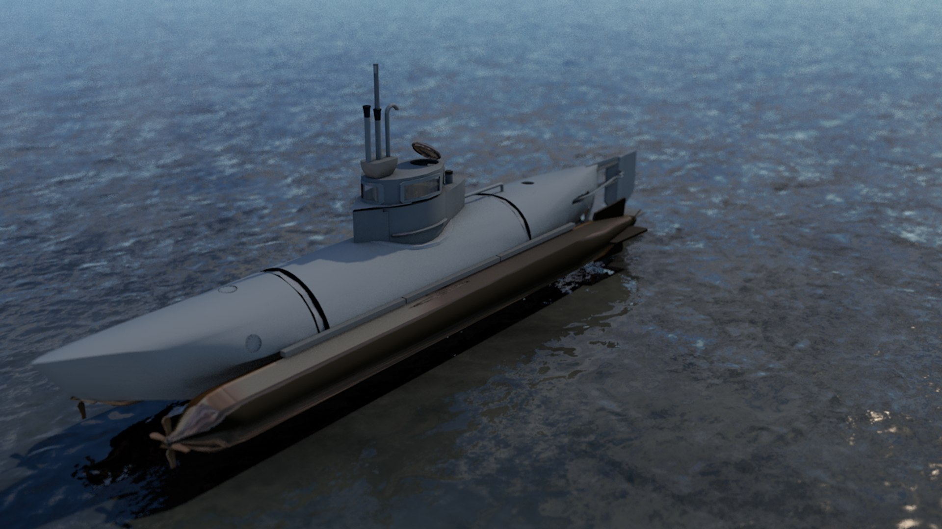 Bieber German Mini Submarine 3D Model - TurboSquid 1452677