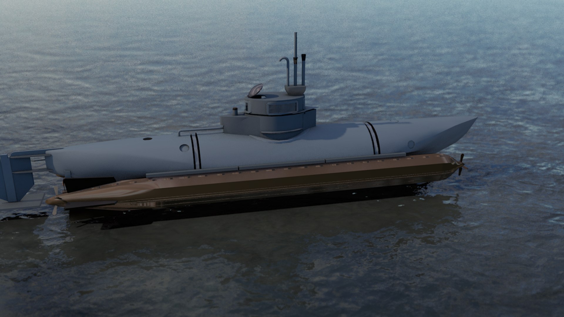 Bieber German Mini Submarine 3D Model - TurboSquid 1452677