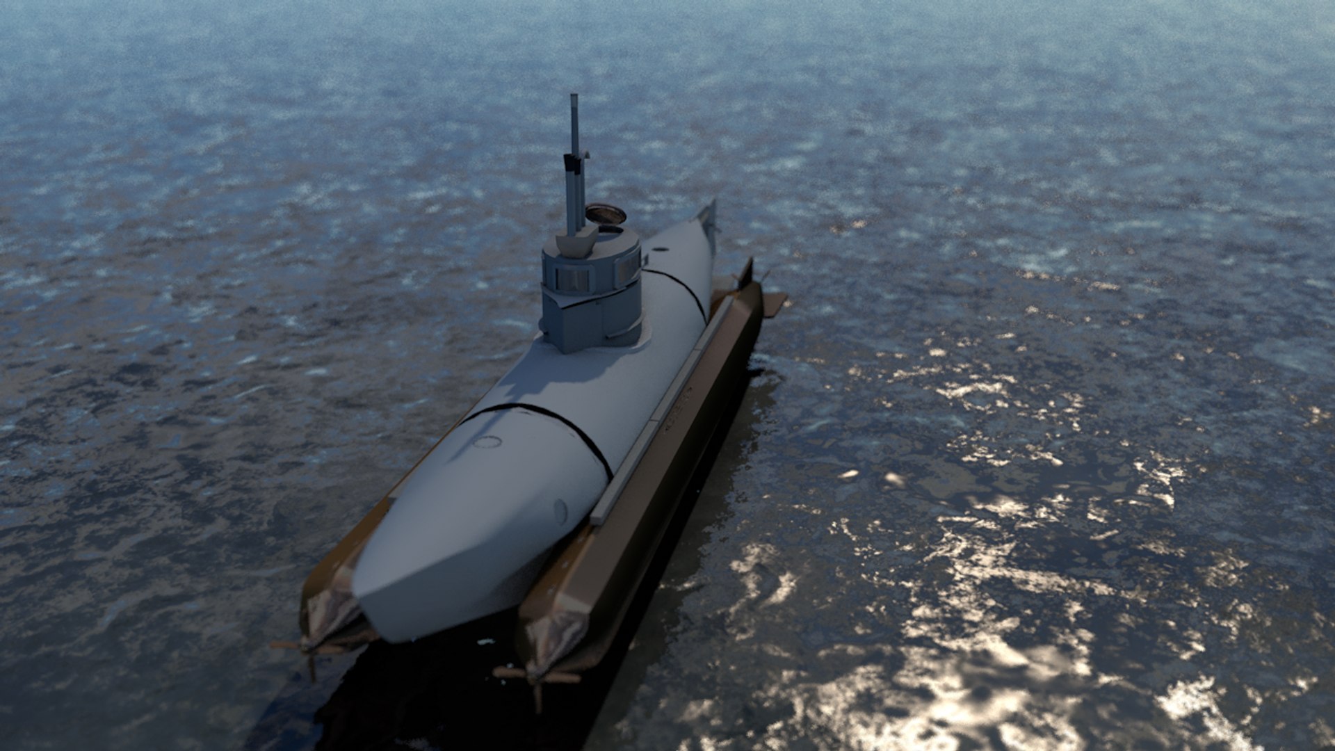 Bieber German Mini Submarine 3D Model - TurboSquid 1452677