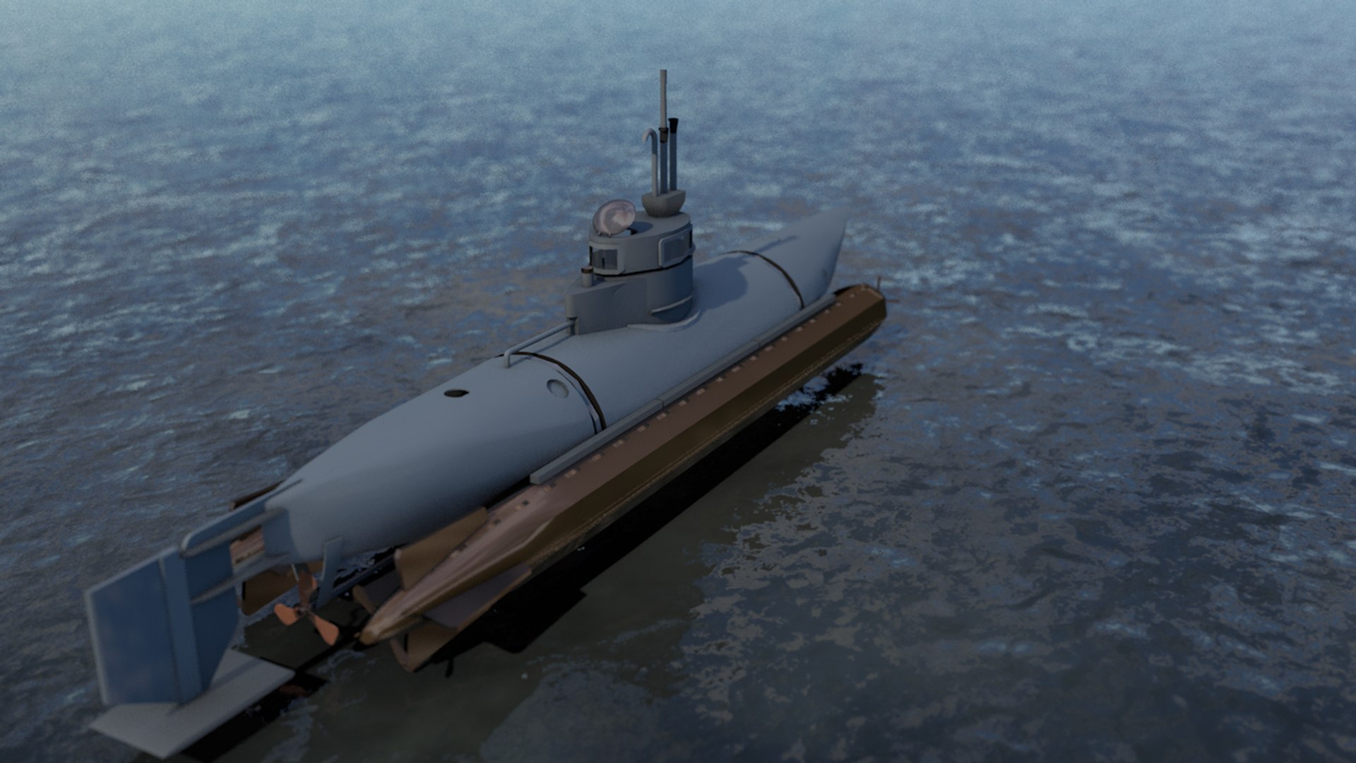 Bieber German Mini Submarine 3D Model - TurboSquid 1452677