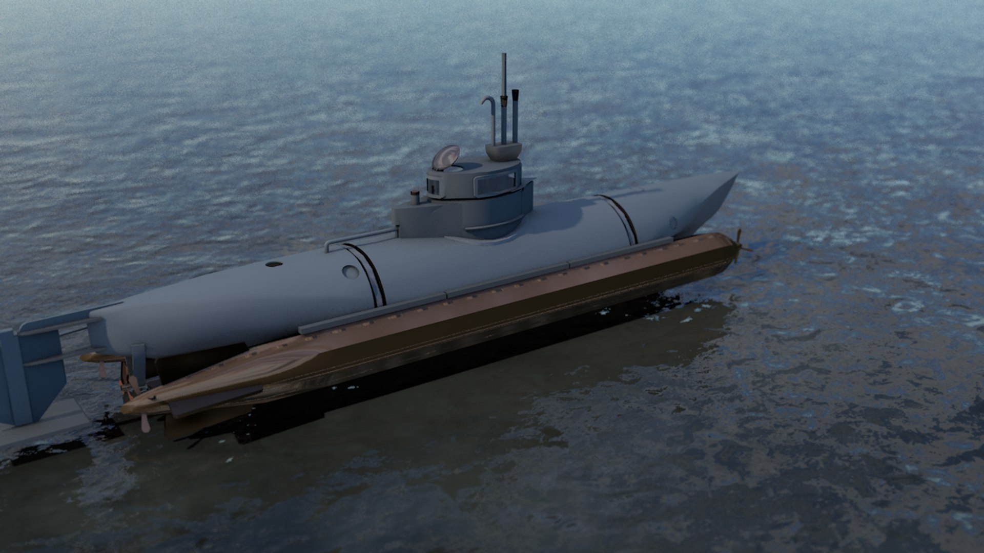 Bieber German Mini Submarine 3D Model - TurboSquid 1452677
