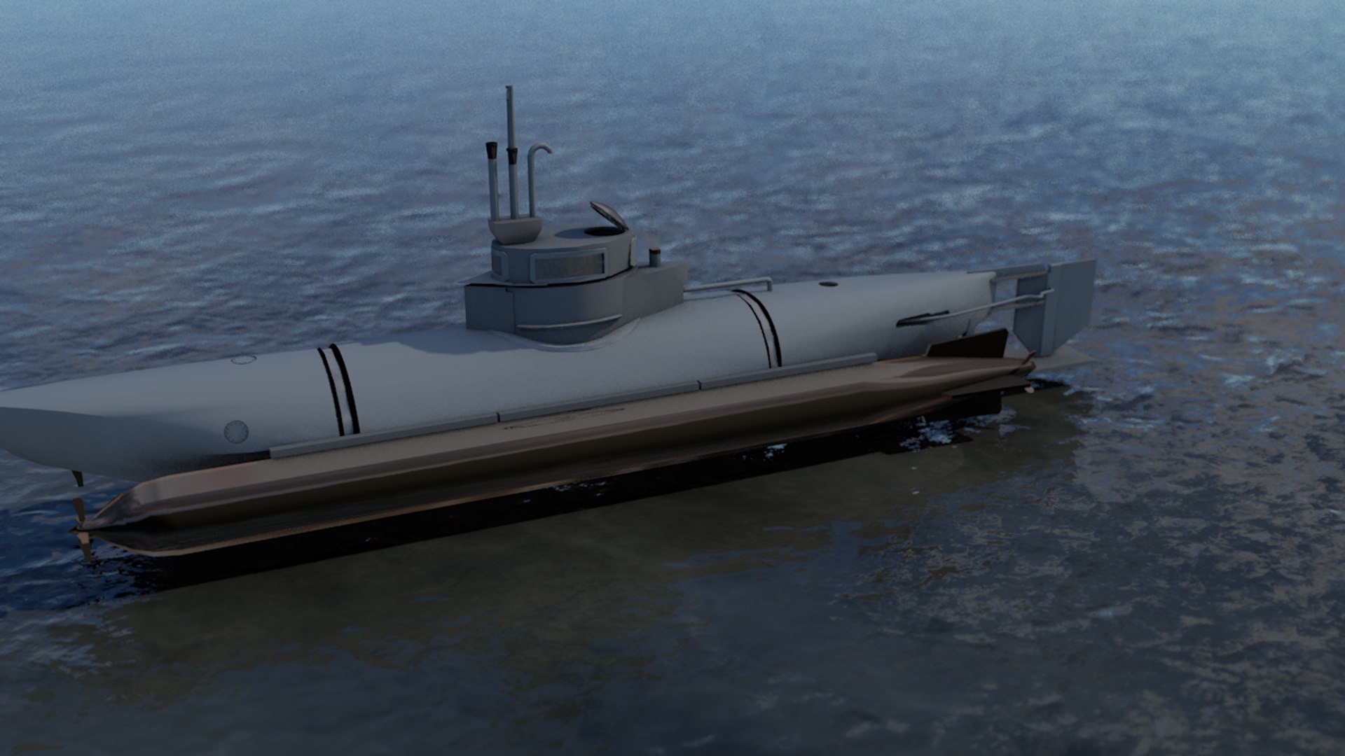 Bieber German Mini Submarine 3D Model - TurboSquid 1452677