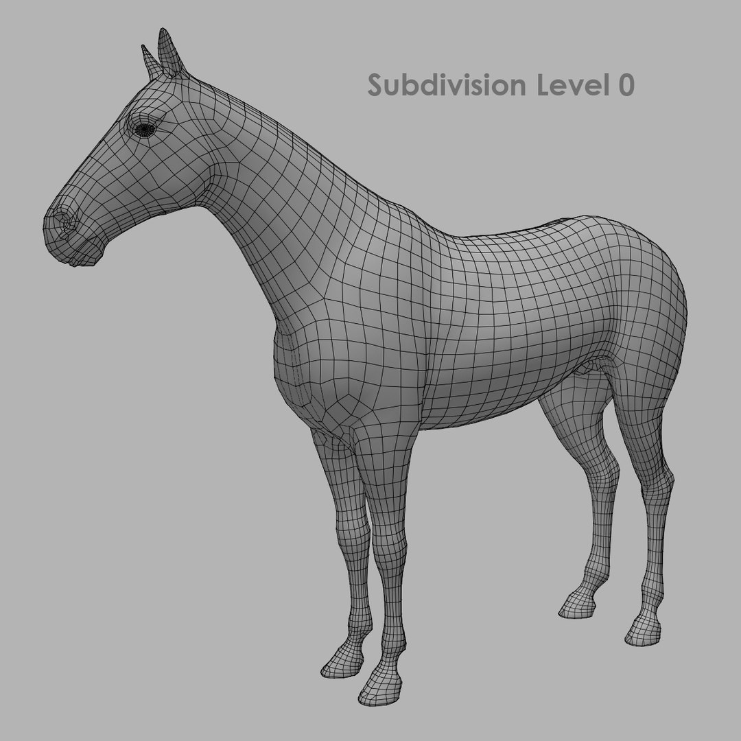 3d model horses