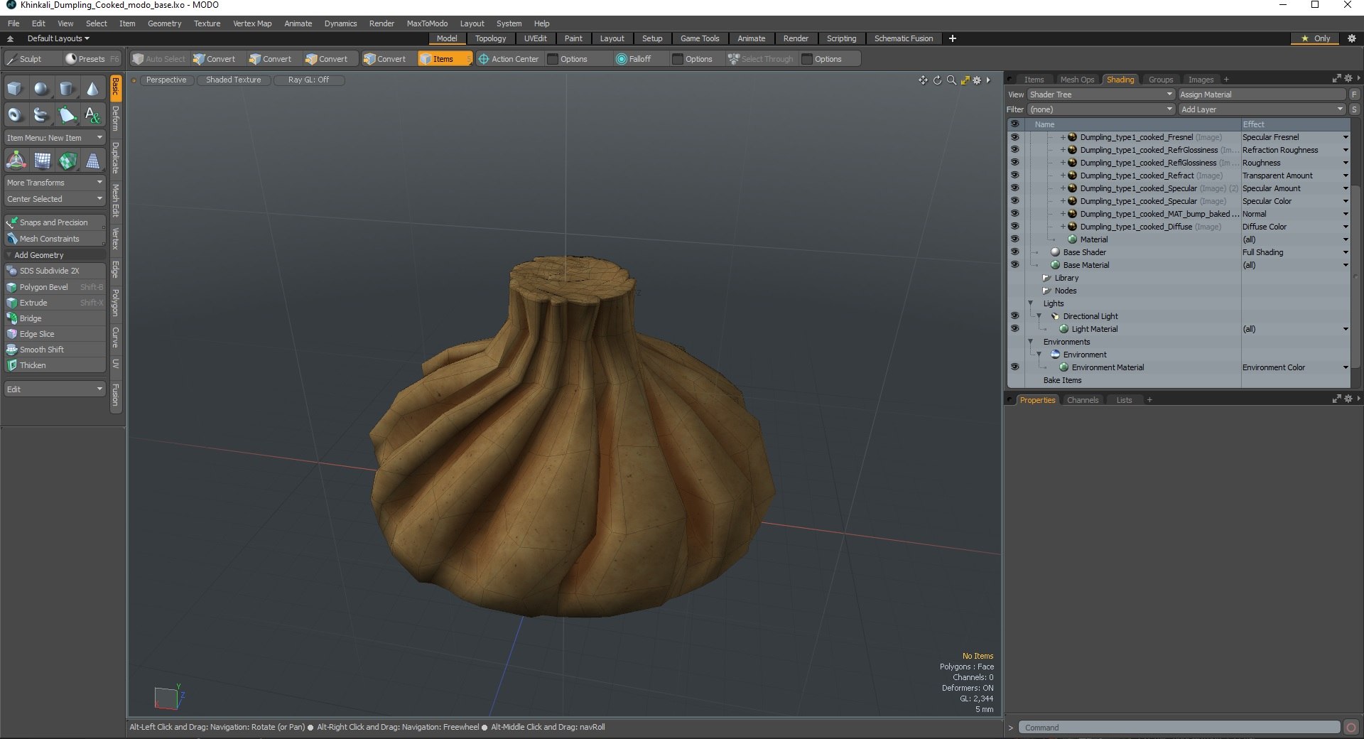 3D Khinkali Dumpling Cooked For 3D Print - TurboSquid 2270848