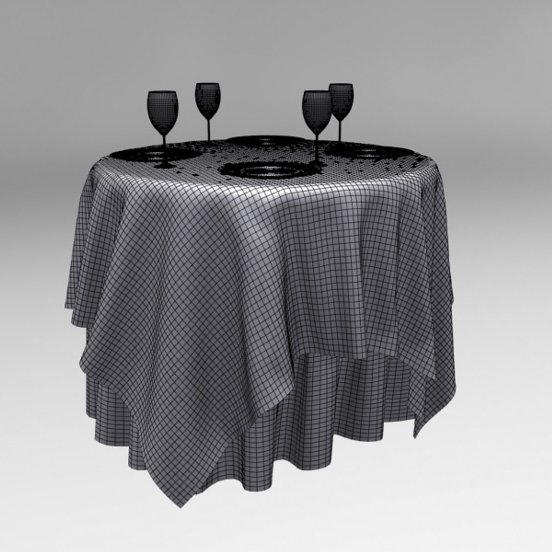 3d Tablecloth Table