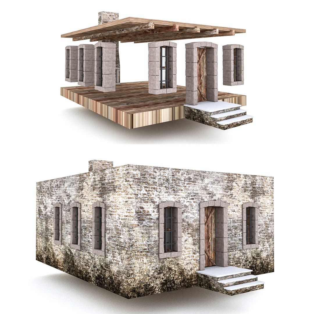 Old stone building nterior 3D model - TurboSquid 1556756
