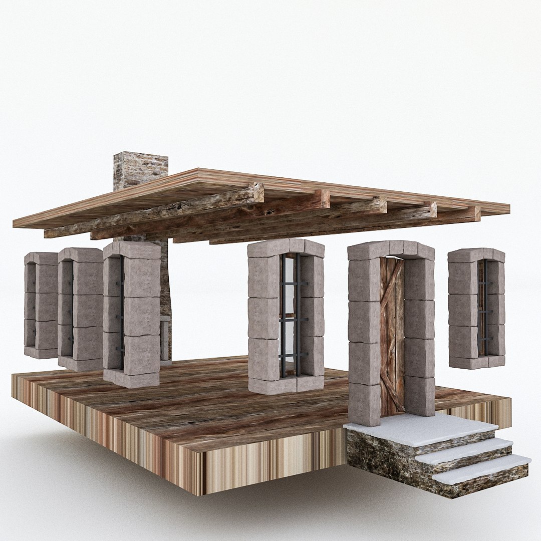 Old stone building nterior 3D model - TurboSquid 1556756