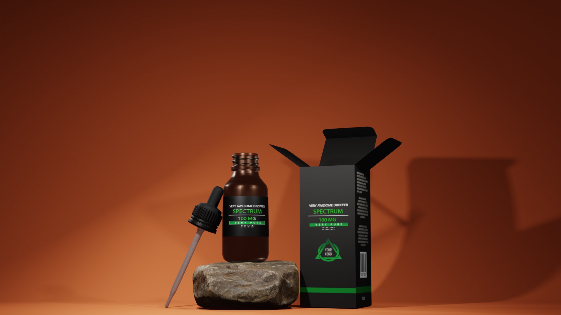 3D Dropper Product And Label Model - TurboSquid 2099684