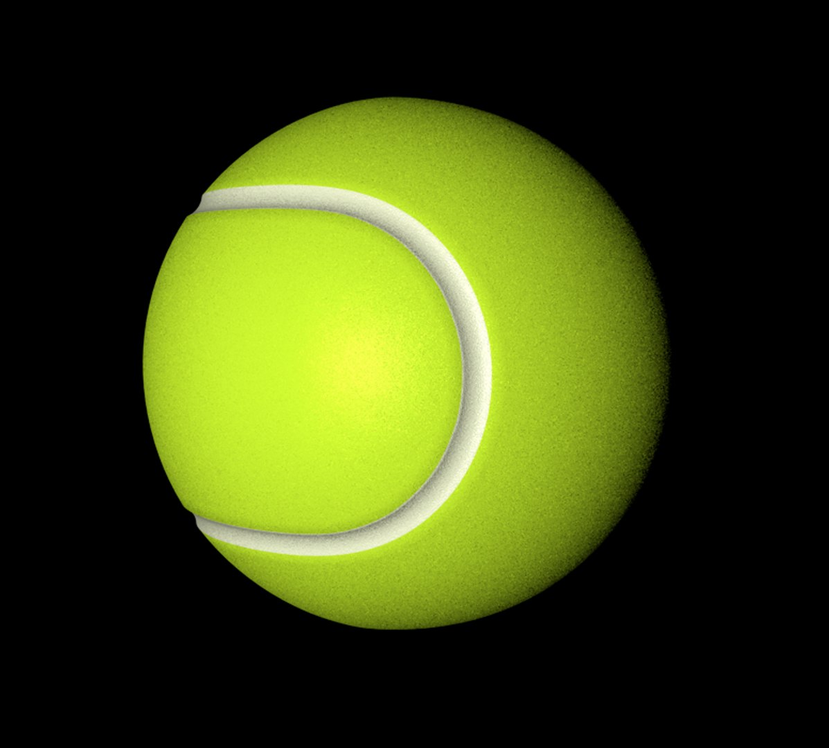 3d tennis ball model