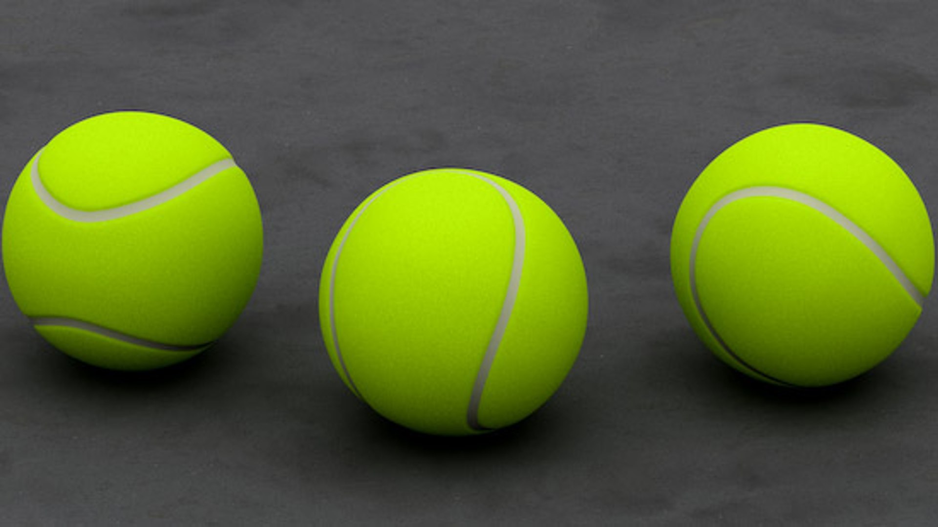 3d tennis ball model