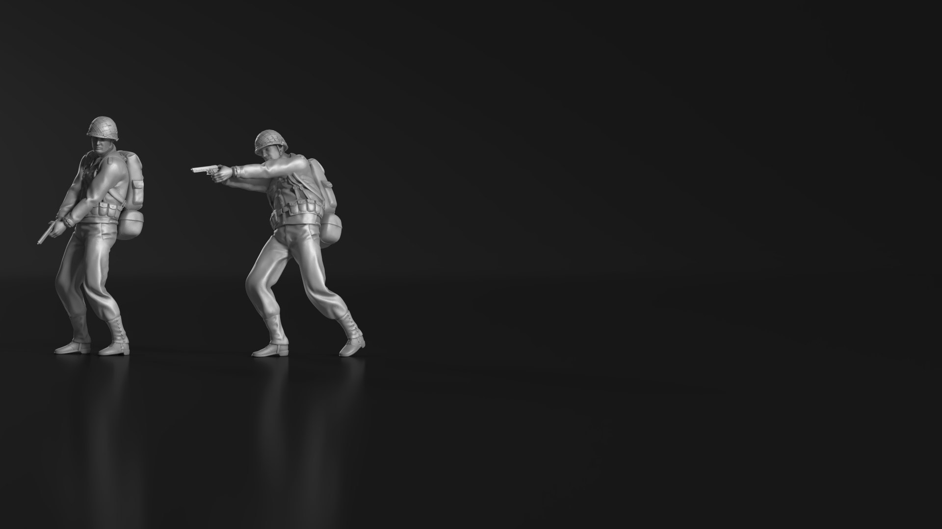 3D WWII Soldier Set 02 - TurboSquid 2148881