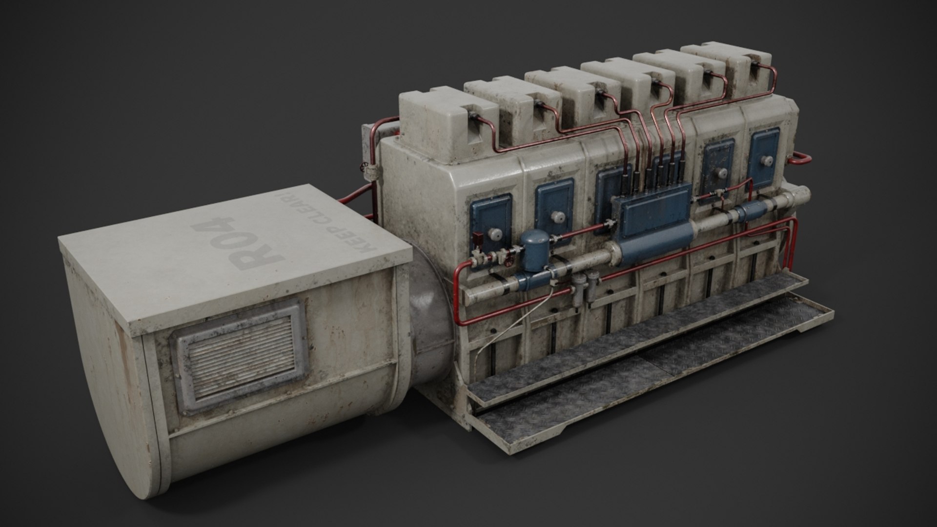 3D diesel-generator industrial model - TurboSquid 1576507