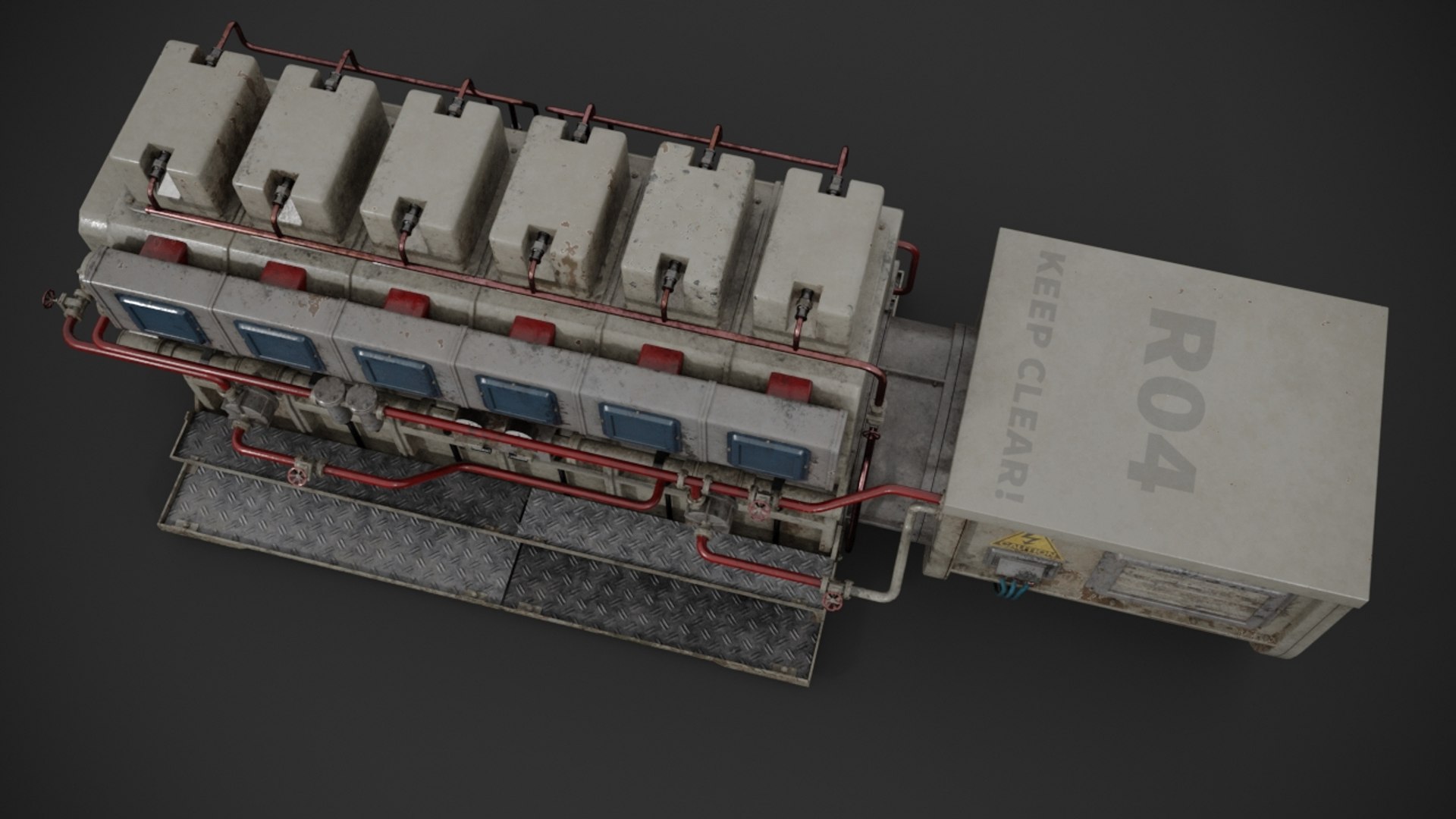 3D diesel-generator industrial model - TurboSquid 1576507