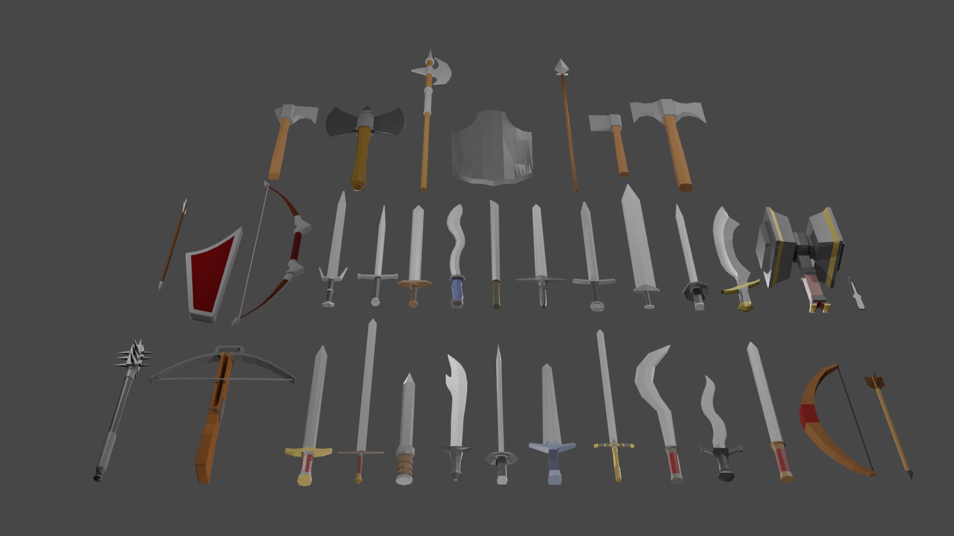 Swords weapon model - TurboSquid 1677099
