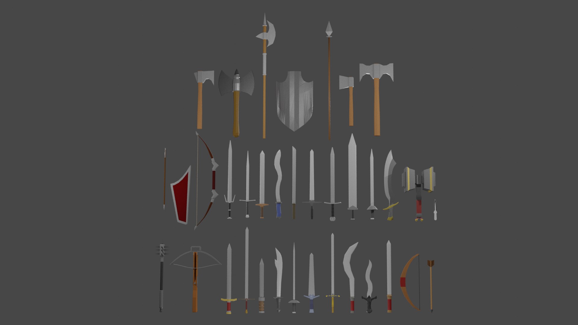 Swords weapon model - TurboSquid 1677099