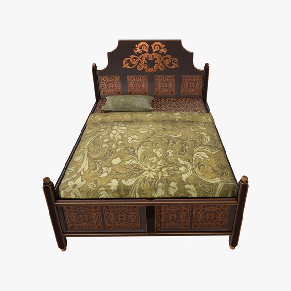 modelo 3d Cama medieval V6 - TurboSquid 2313156