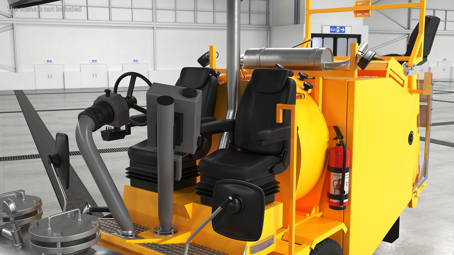 3D Road Line Marking Machines Collection Model - TurboSquid 2192502