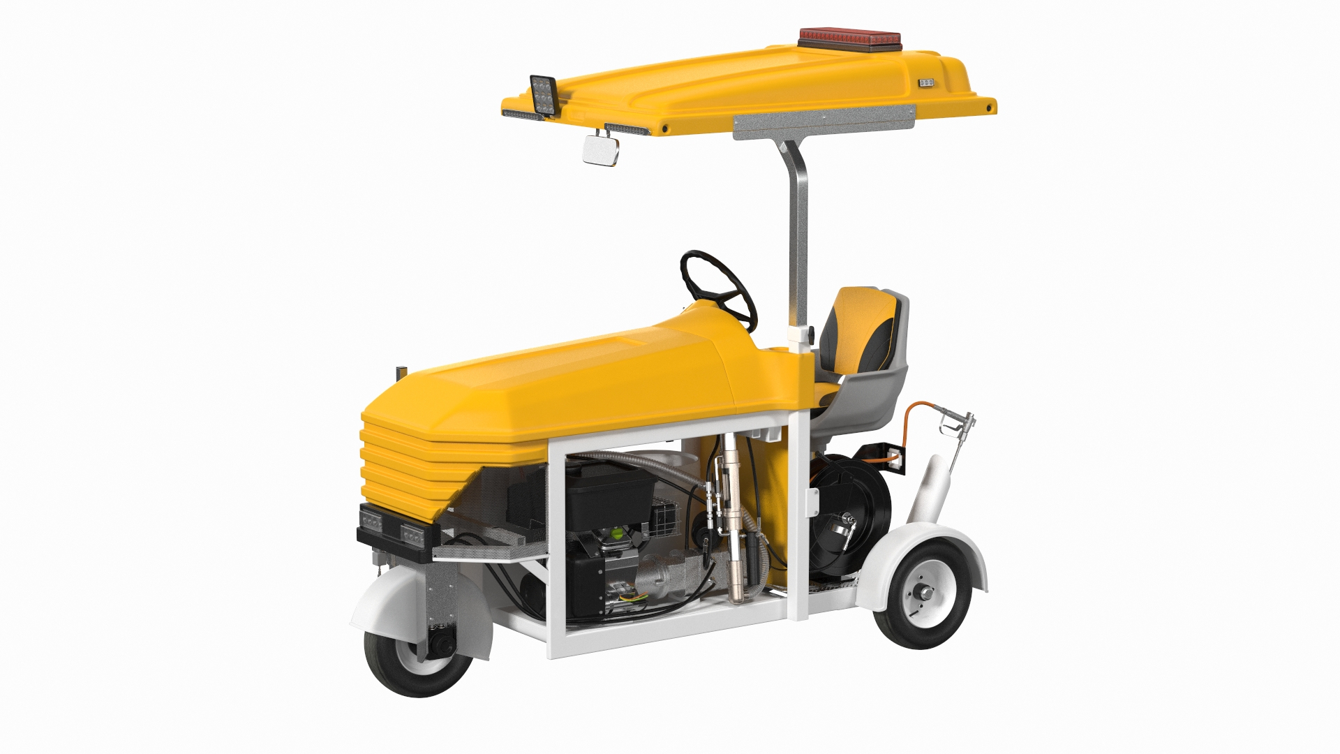 3D Road Line Marking Machines Collection Model - TurboSquid 2192502