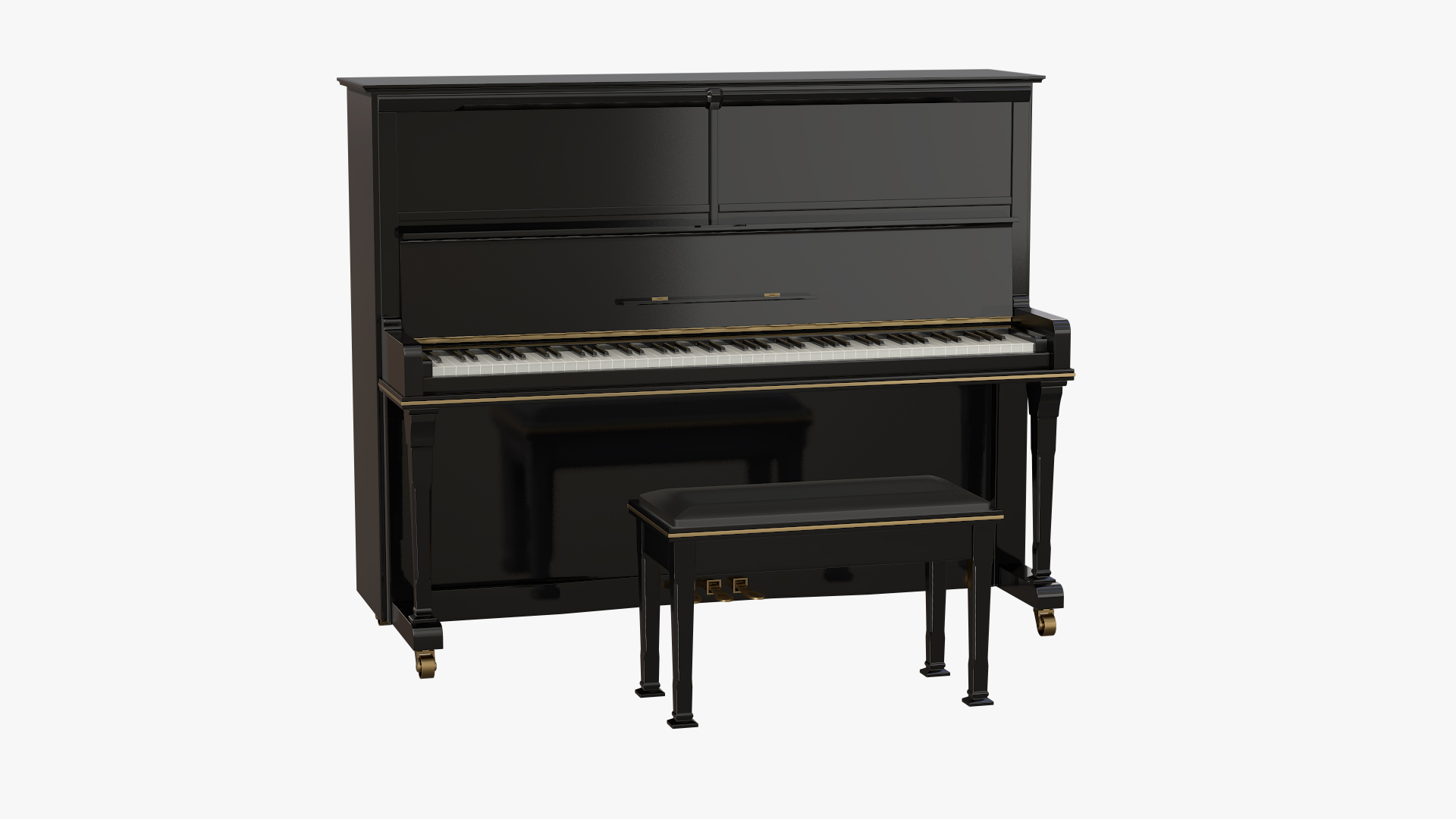 Upright Piano Model - TurboSquid 1504841