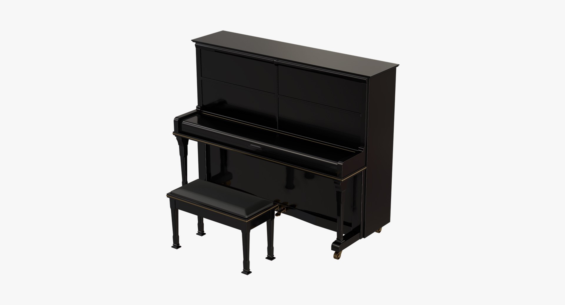 Upright Piano Model - TurboSquid 1504841