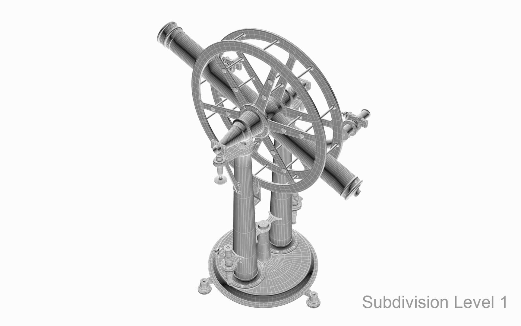 3D altitude azimuth instrument - TurboSquid 1483376