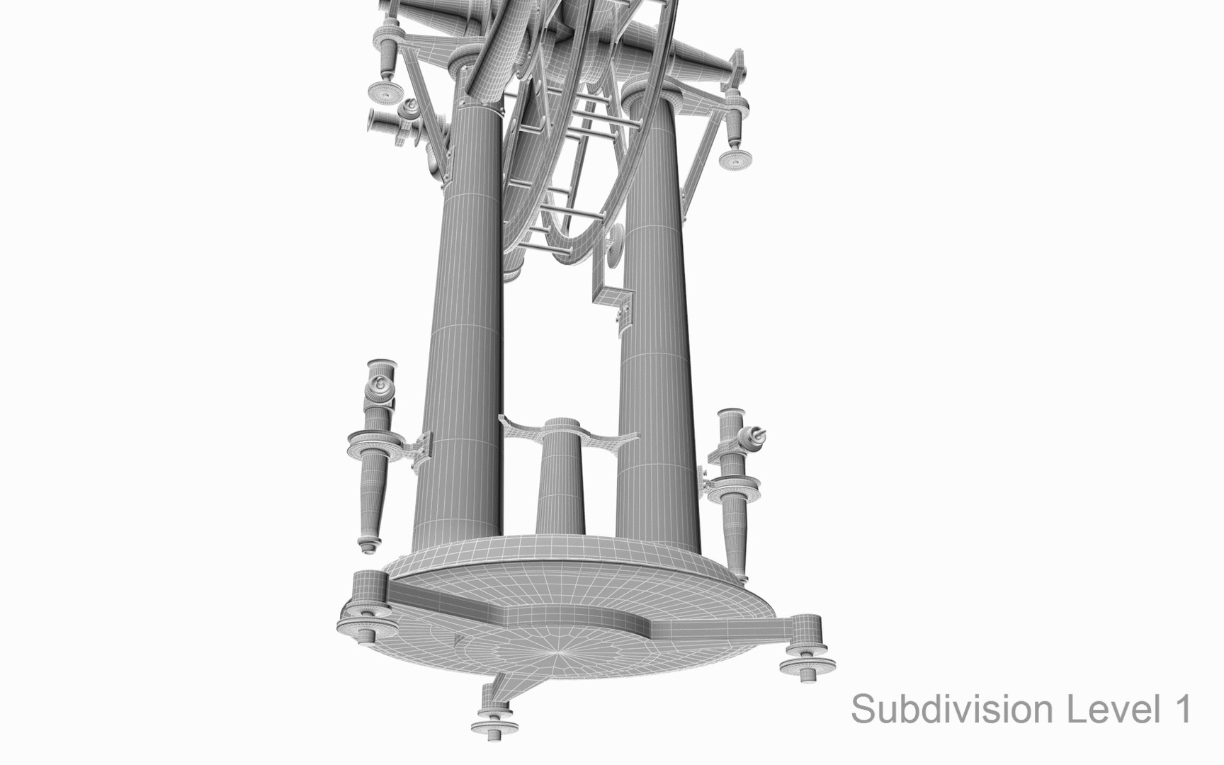 3D altitude azimuth instrument - TurboSquid 1483376
