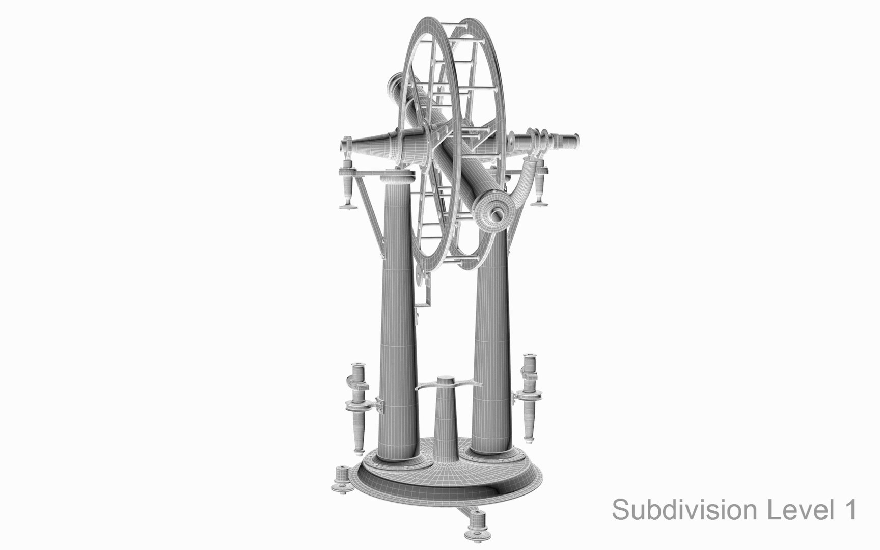 3D altitude azimuth instrument - TurboSquid 1483376
