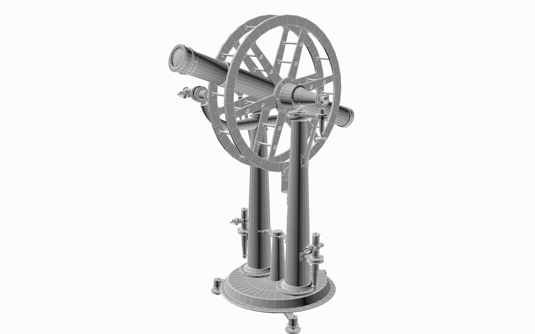3D Altitude Azimuth Instrument - TurboSquid 1483376