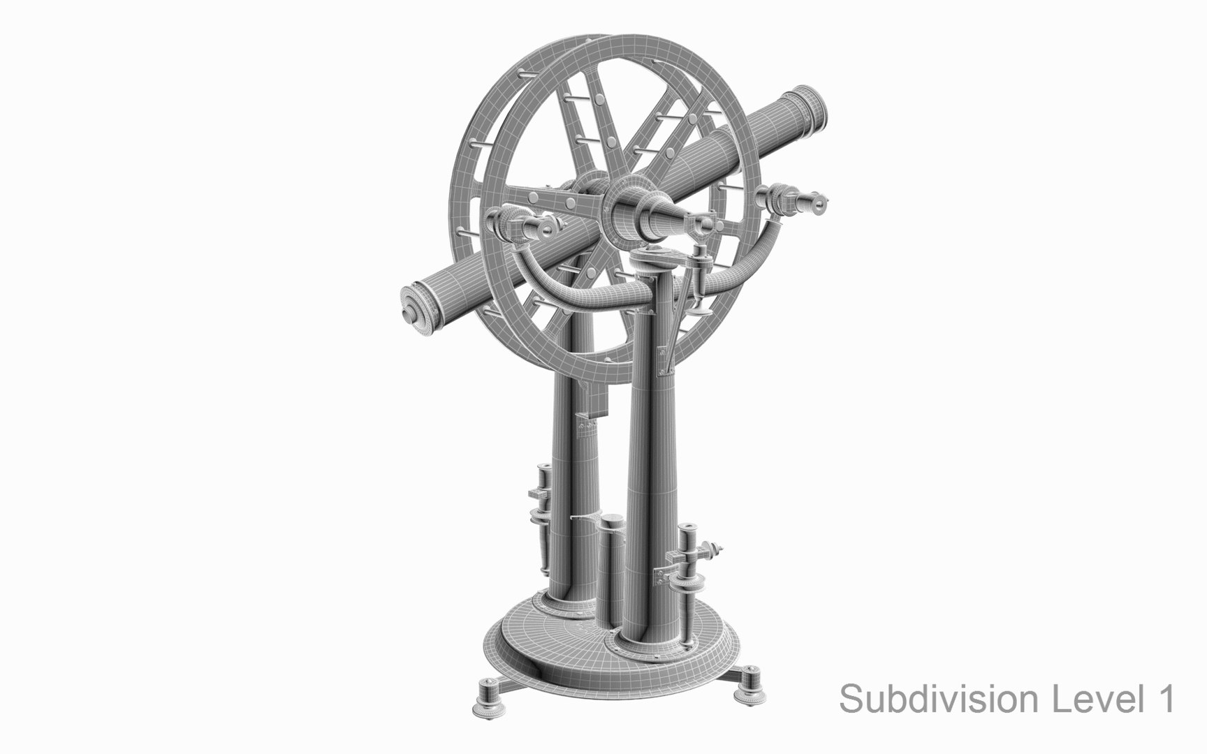 3D Altitude Azimuth Instrument - TurboSquid 1483376