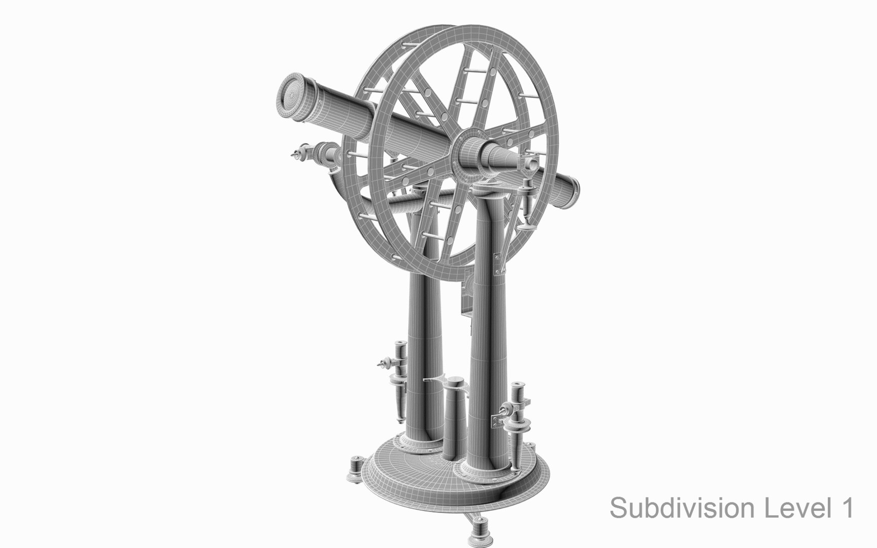 3D Altitude Azimuth Instrument - TurboSquid 1483376