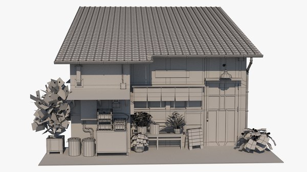 3D old tokyo store model - TurboSquid 1330753