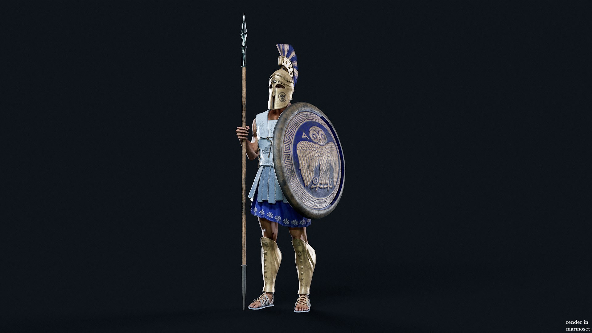 3D ATHENIAN Hoplite D - TurboSquid 2361062