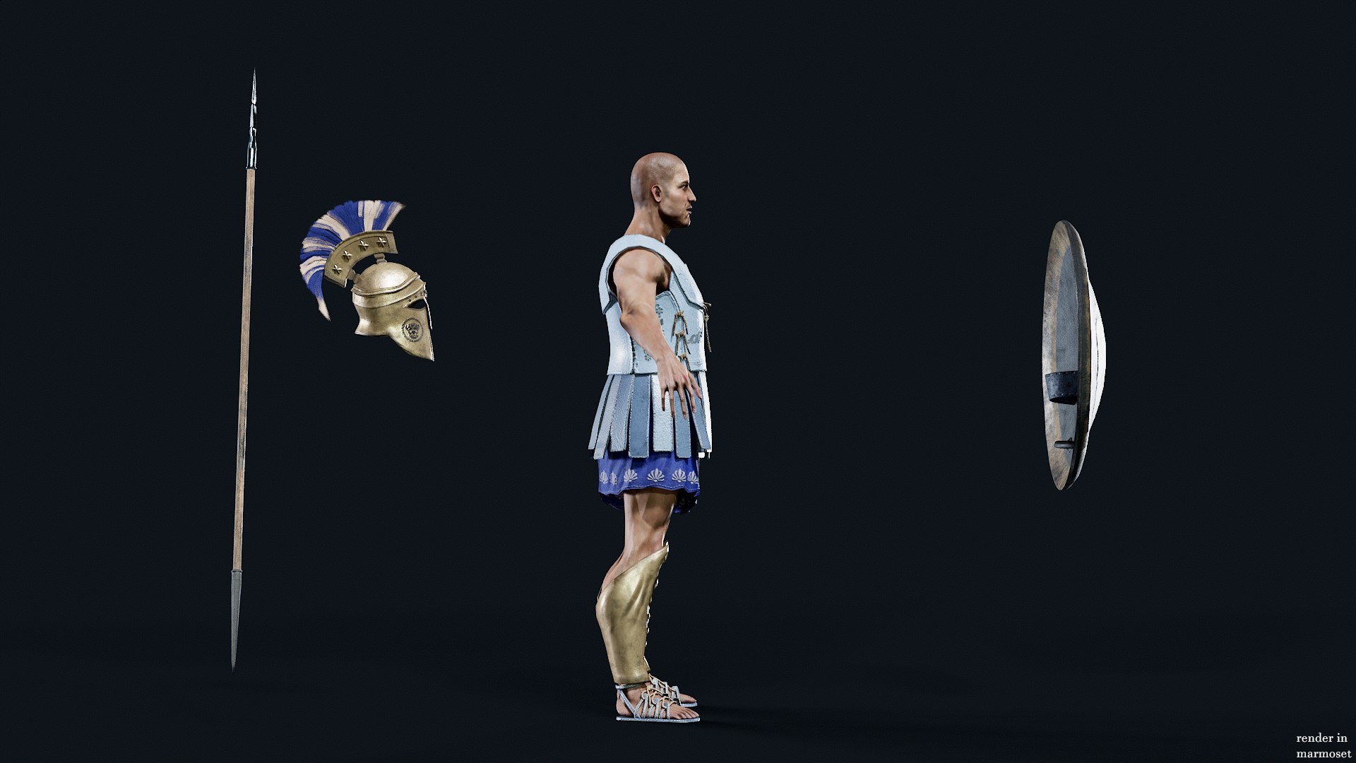 3D ATHENIAN Hoplite D - TurboSquid 2361062