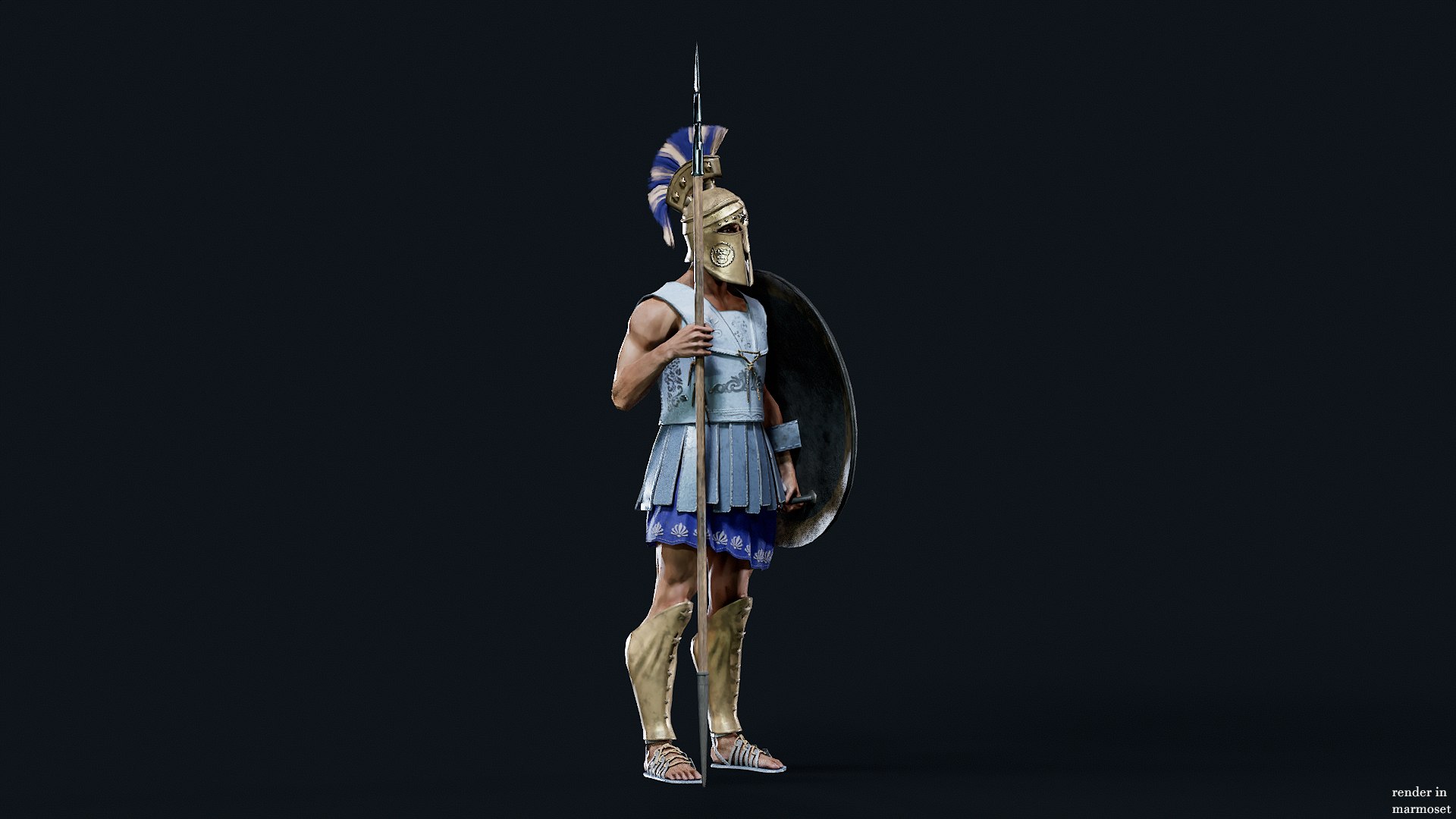 3D ATHENIAN Hoplite D - TurboSquid 2361062