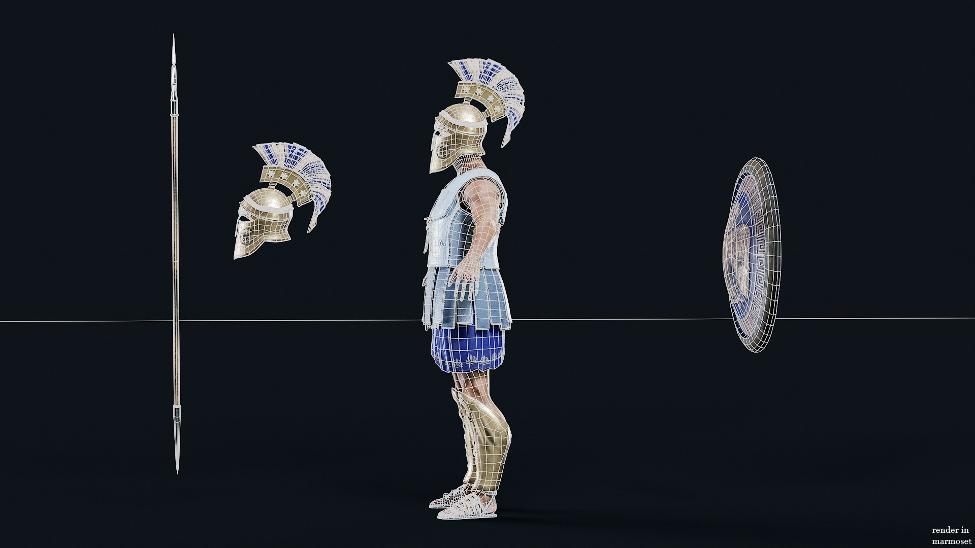 3D ATHENIAN Hoplite D - TurboSquid 2361062