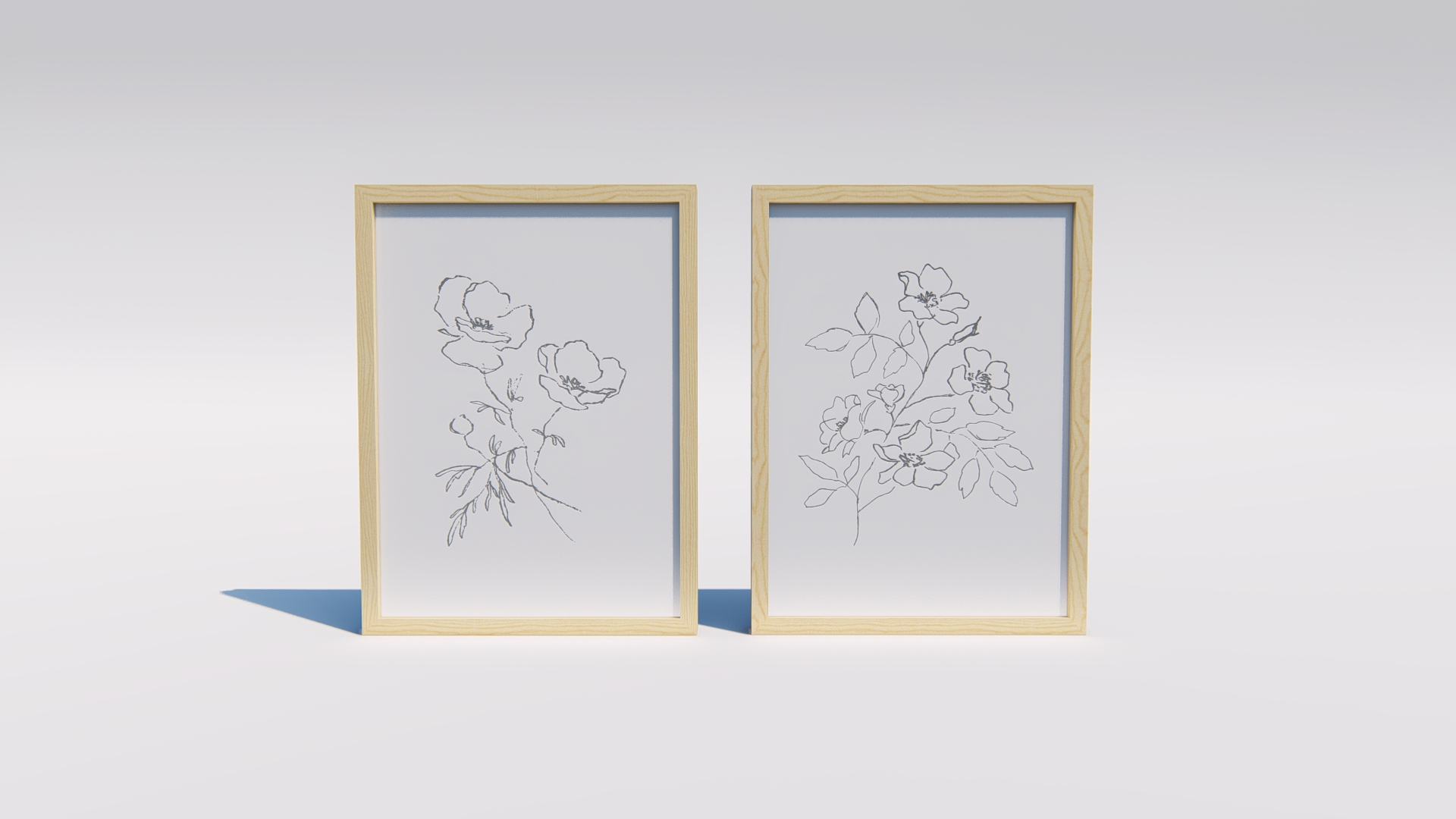 3D Lumion Ready - PETAL LANE HOME Rustic Brown Flower Drawing A And B ...