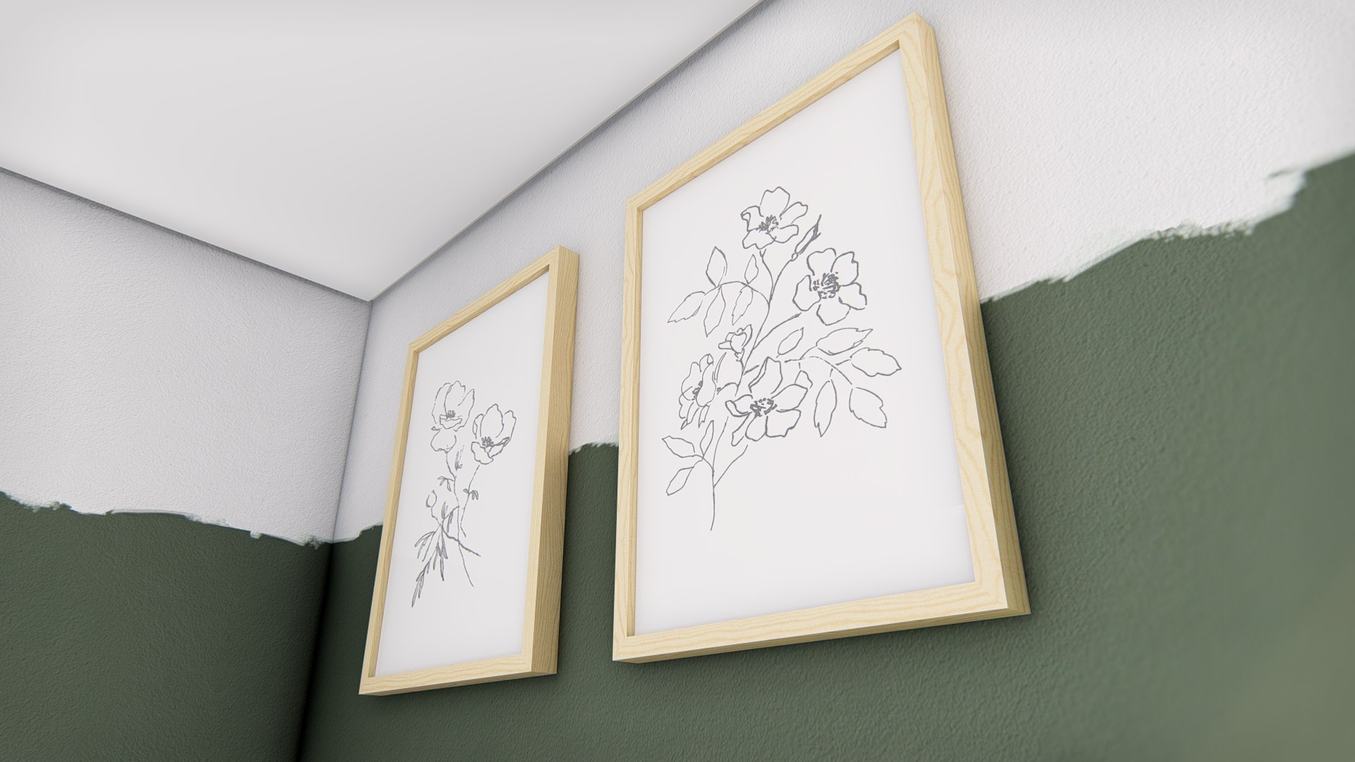 3D Lumion Ready - PETAL LANE HOME Rustic Brown Flower Drawing A And B ...