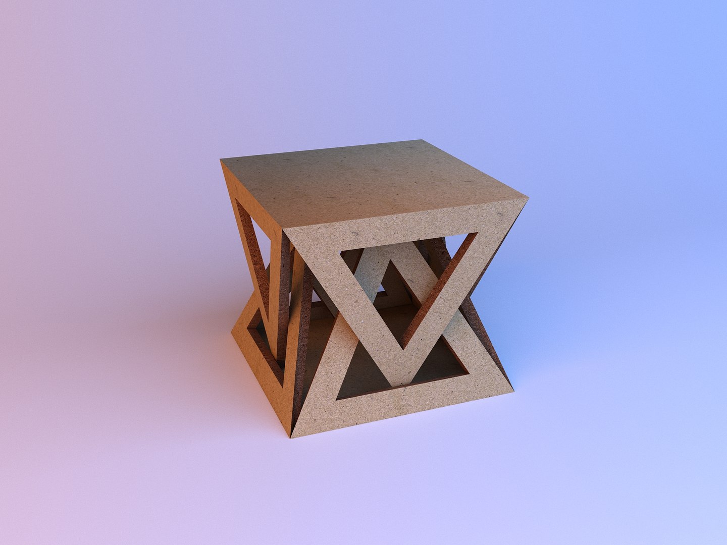 Cardboard Furniture Coffee Table 3D Model - TurboSquid 1775603