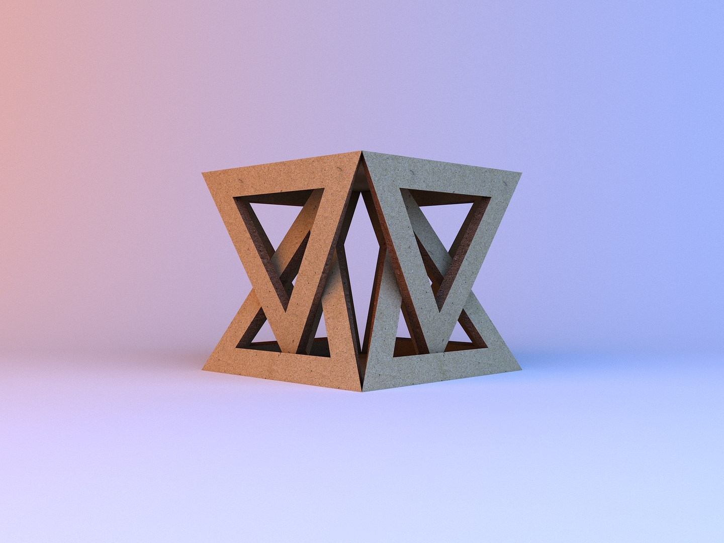 Cardboard Furniture Coffee Table 3D Model - TurboSquid 1775603