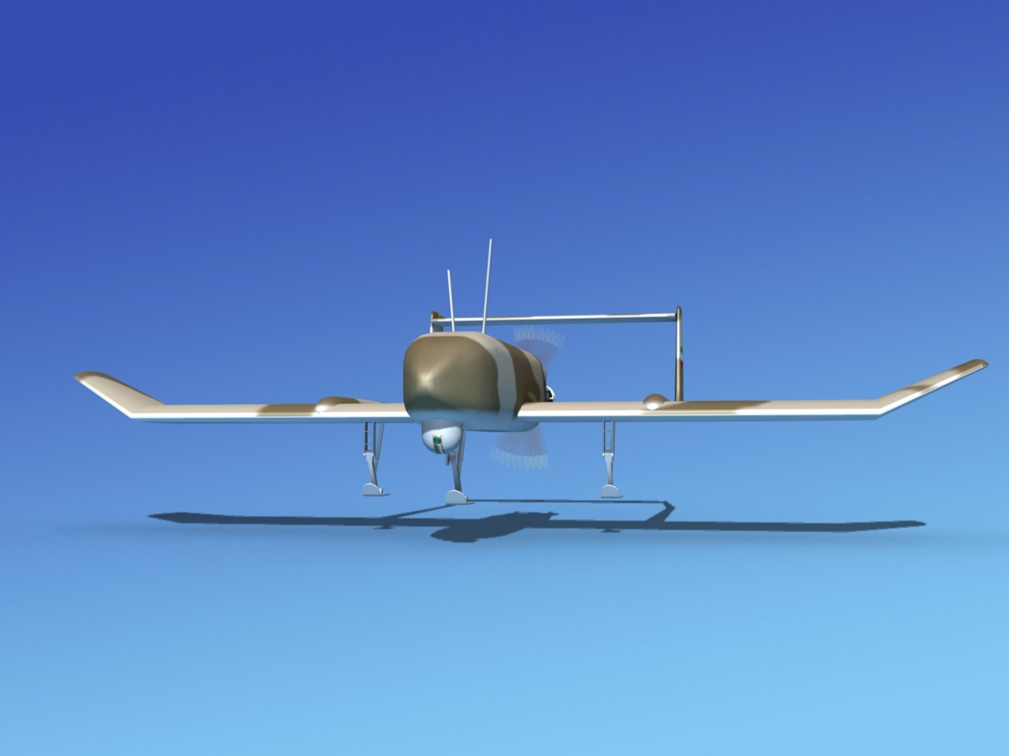 mohajer uav drone 3d dxf