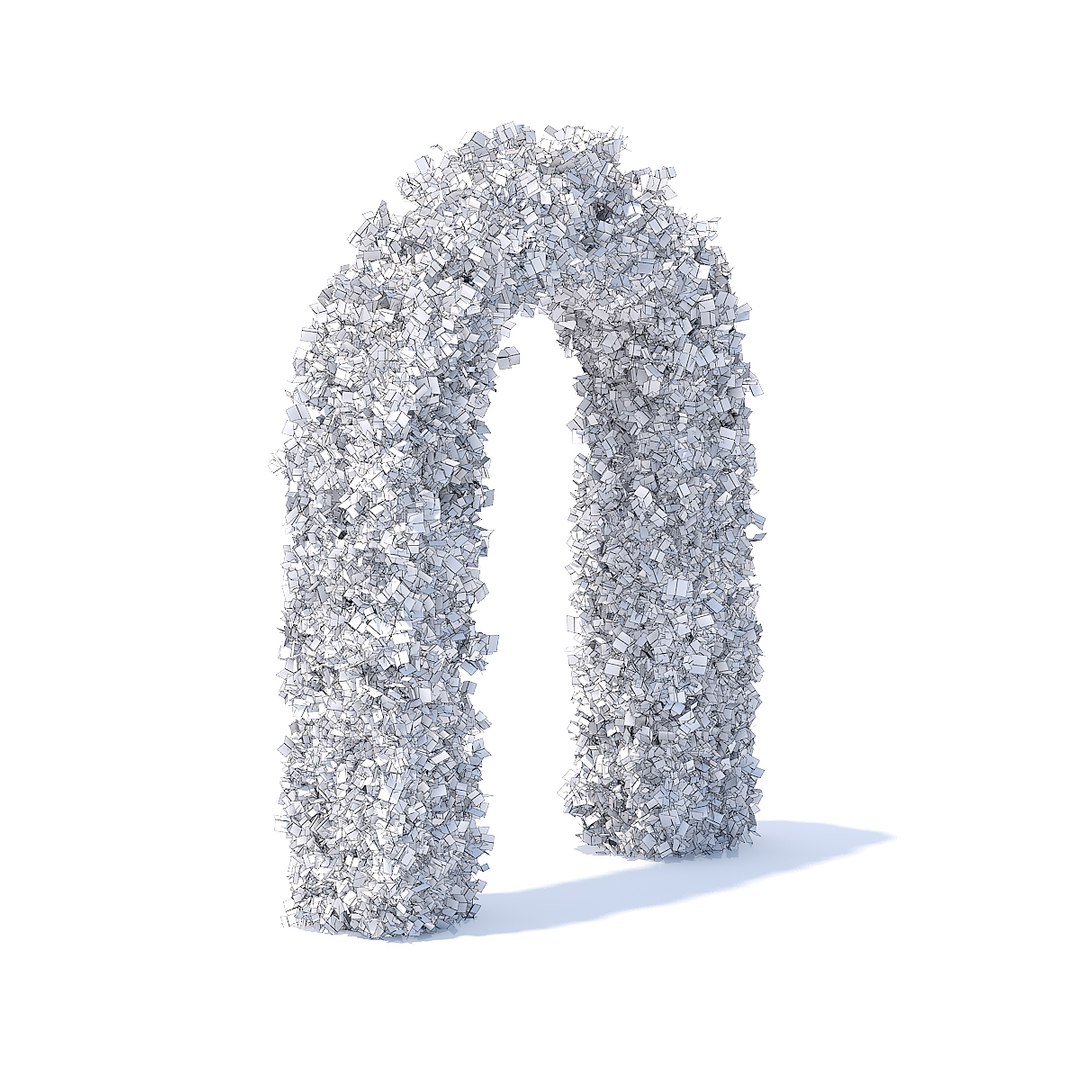 Arc shaped hedge 3D model - TurboSquid 1220802