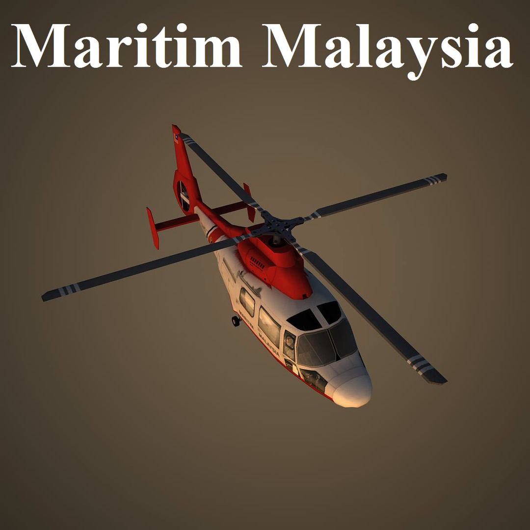 3d Aerospatiale As-365 Dauphin