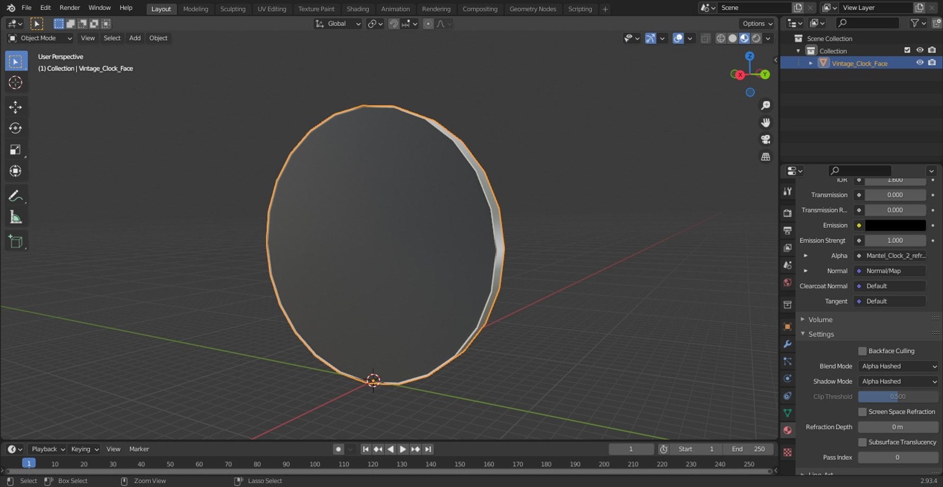Vintage Clock Face 3D - TurboSquid 1796066