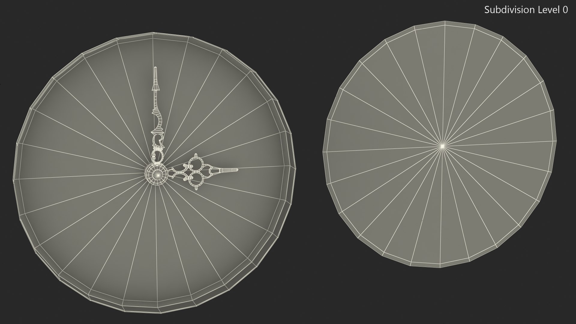 Vintage Clock Face 3D - TurboSquid 1796066